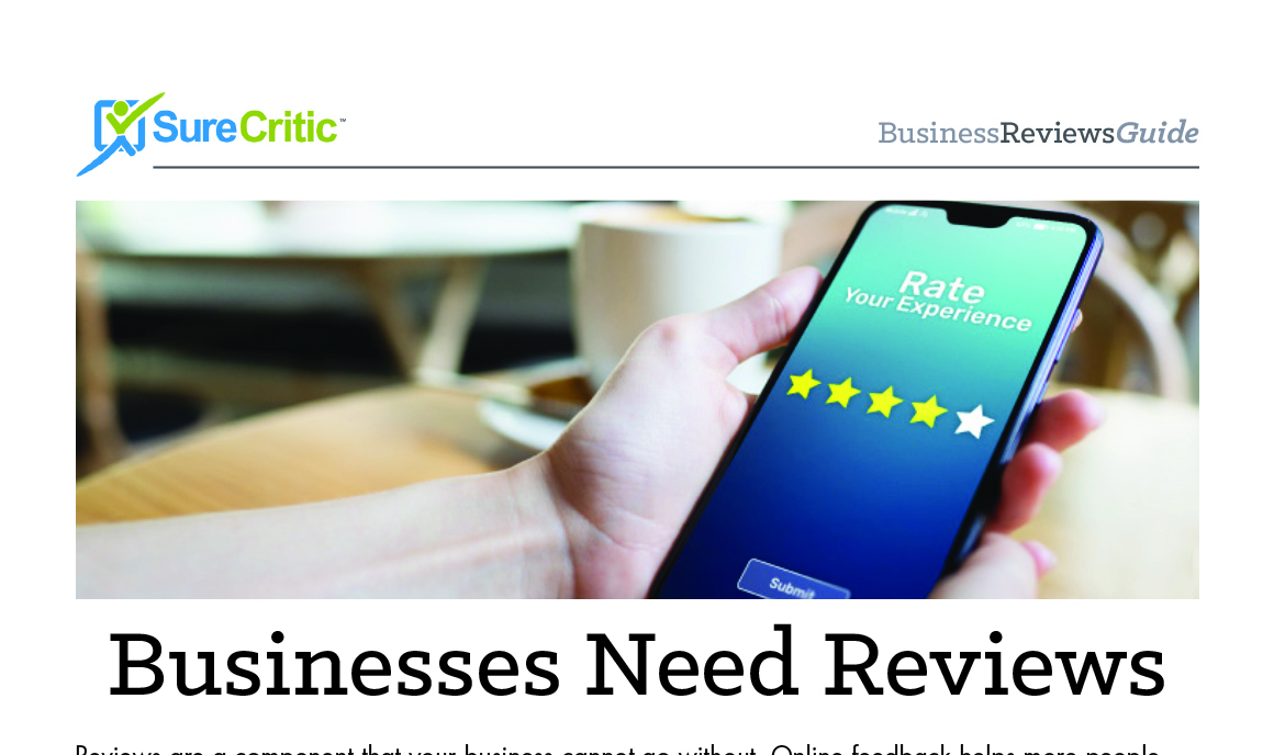Businesses Need Reviews - SureCritic - Business Solutions